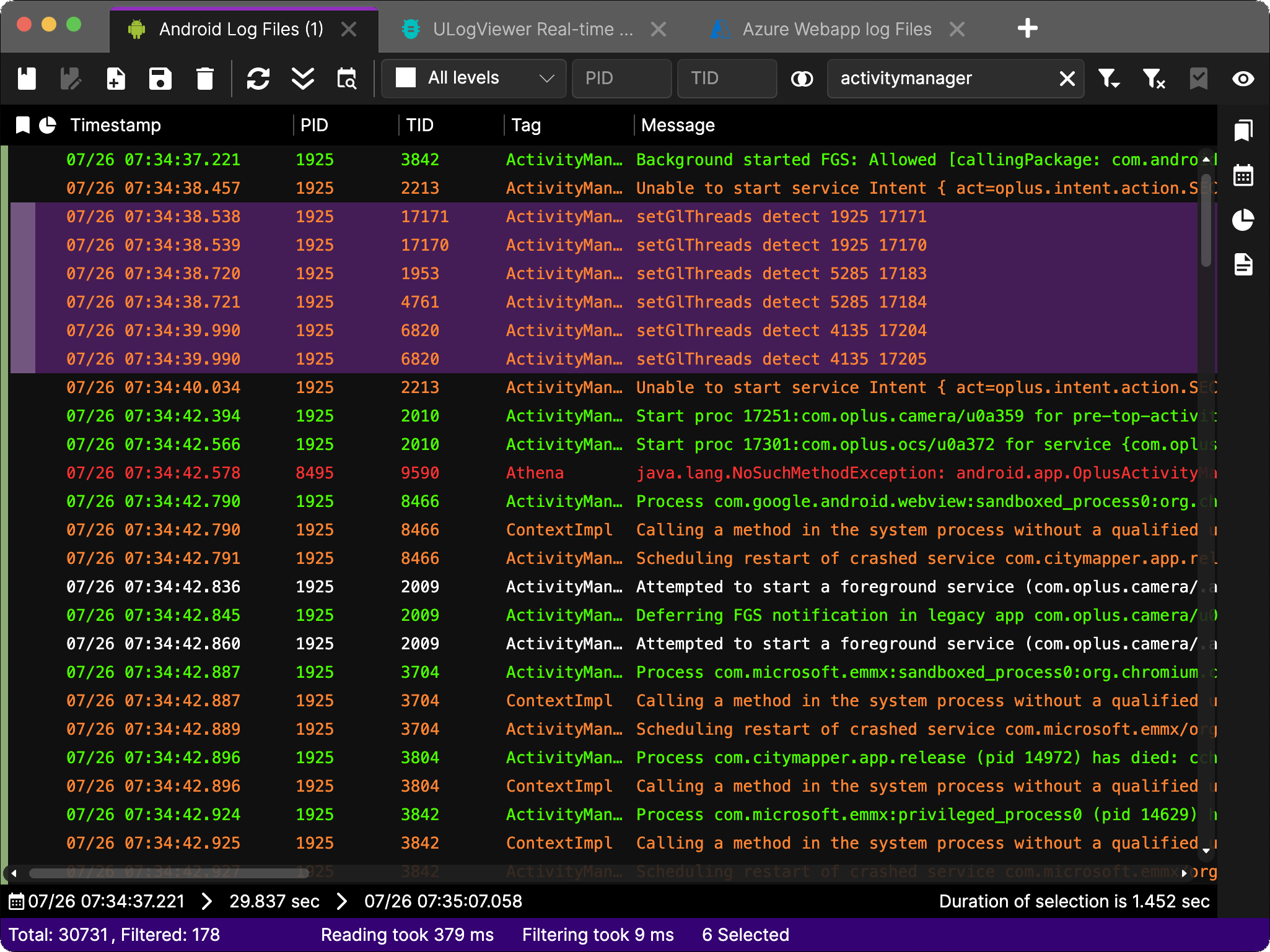 GitHub - carina-studio/ULogViewer: Cross-Platform Universal Log Viewer.